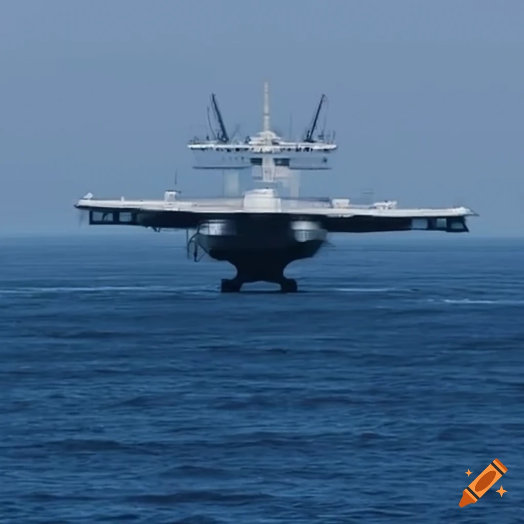 Flying aircraft carrier plane on Craiyon