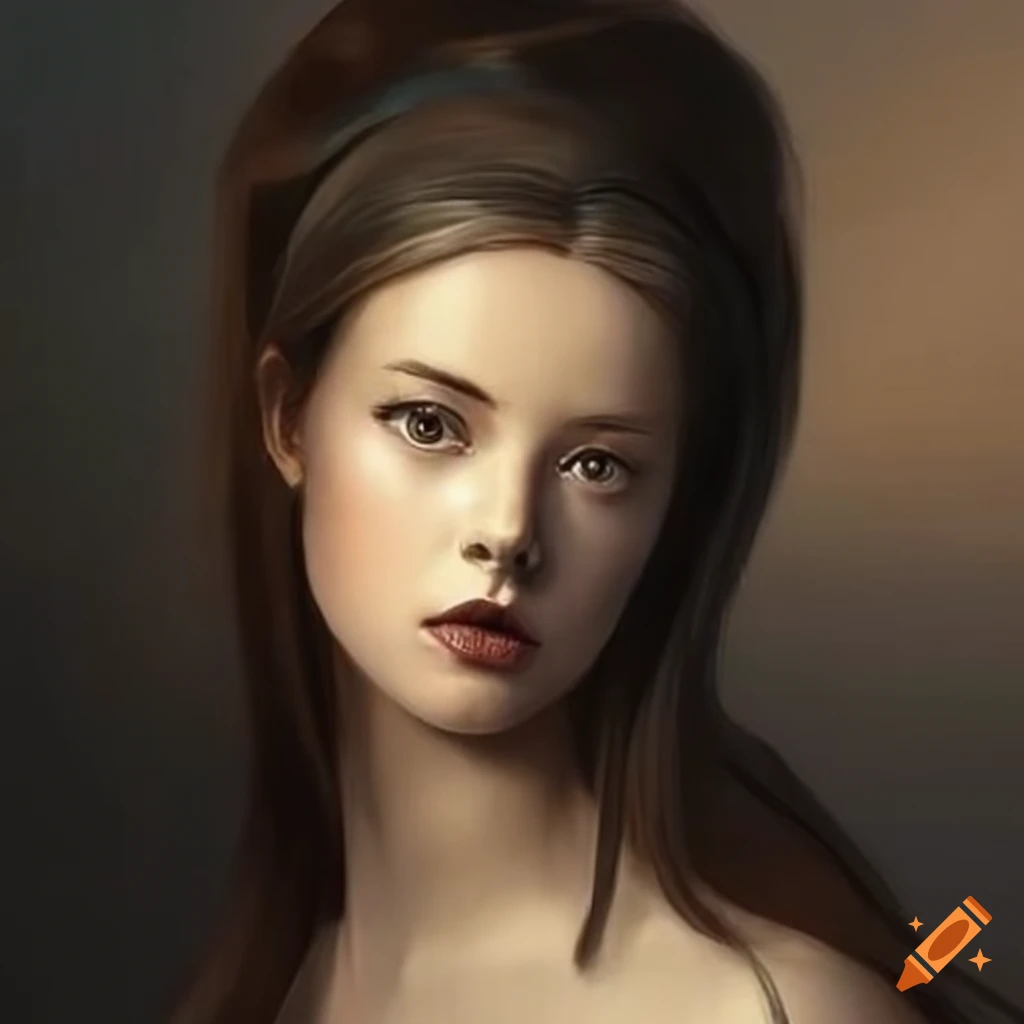 Stunningly beautiful woman in realism style on Craiyon