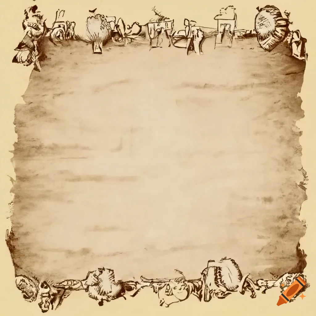 Old timey western background with train drawings and sepia tone on Craiyon