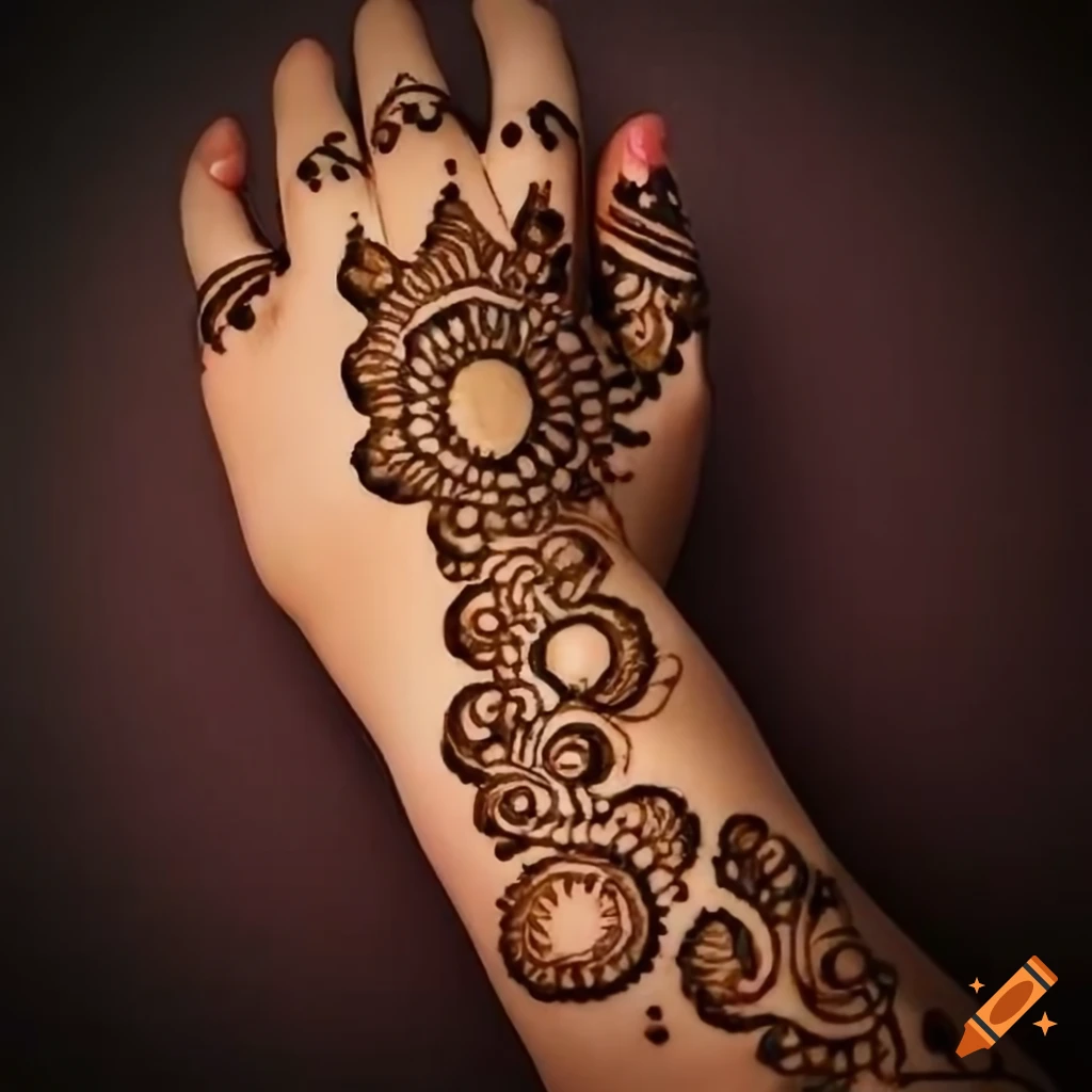 Beautiful henna design on Craiyon