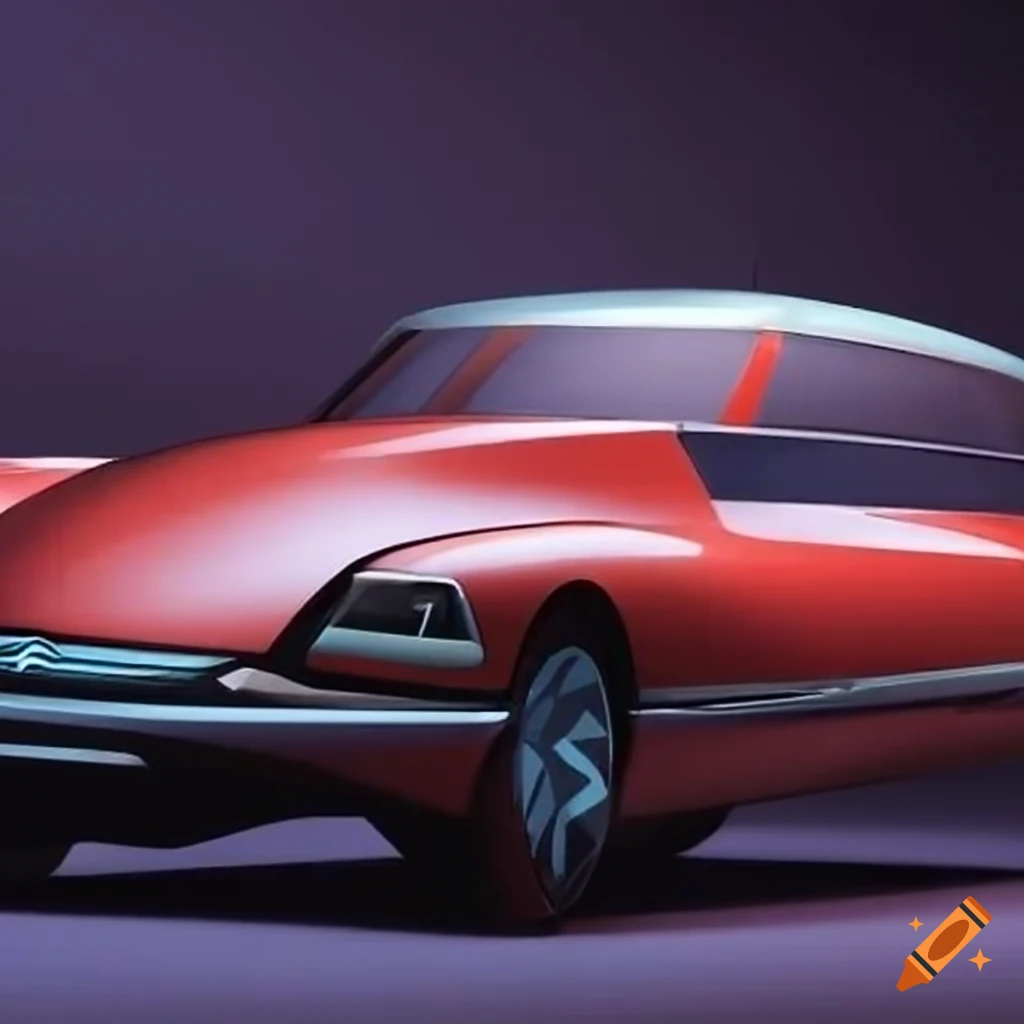 Redesigned citroen ds with futuristic and crazy design on Craiyon