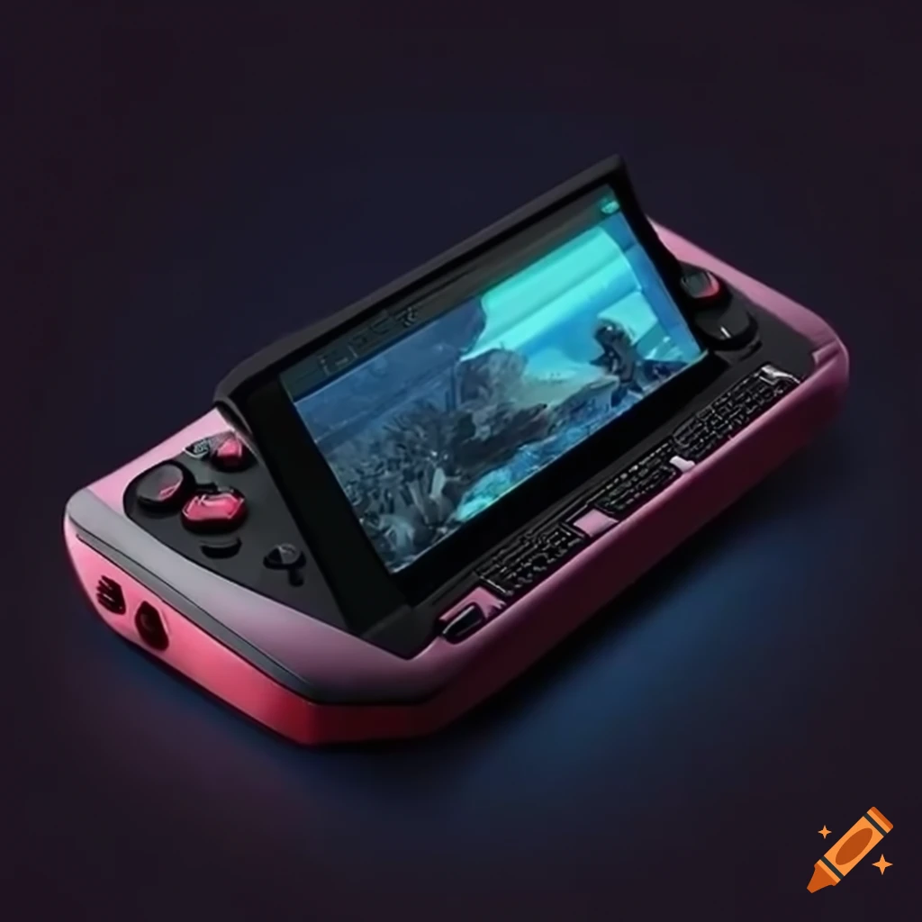 Immersive portable gaming console with stunning graphics on Craiyon