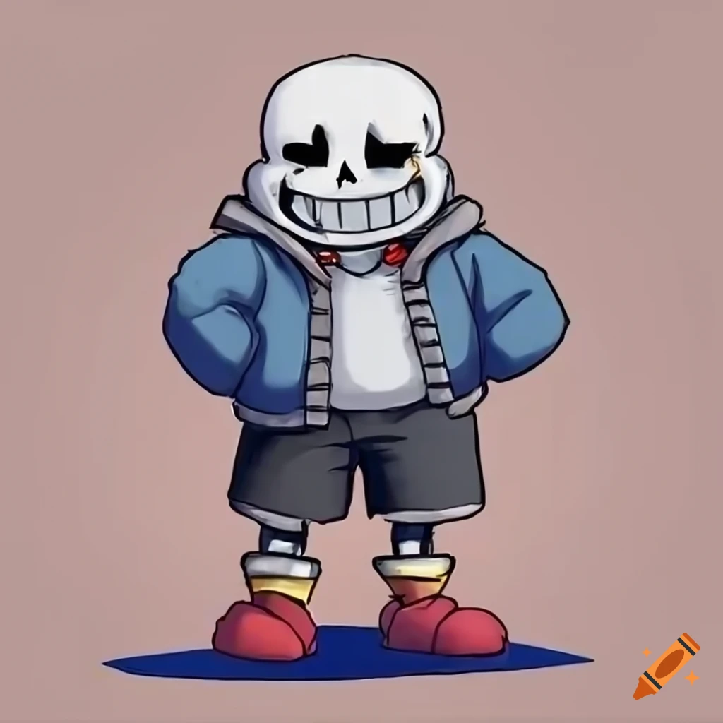 Sans and papyrus with roger rabbit and iron man on Craiyon