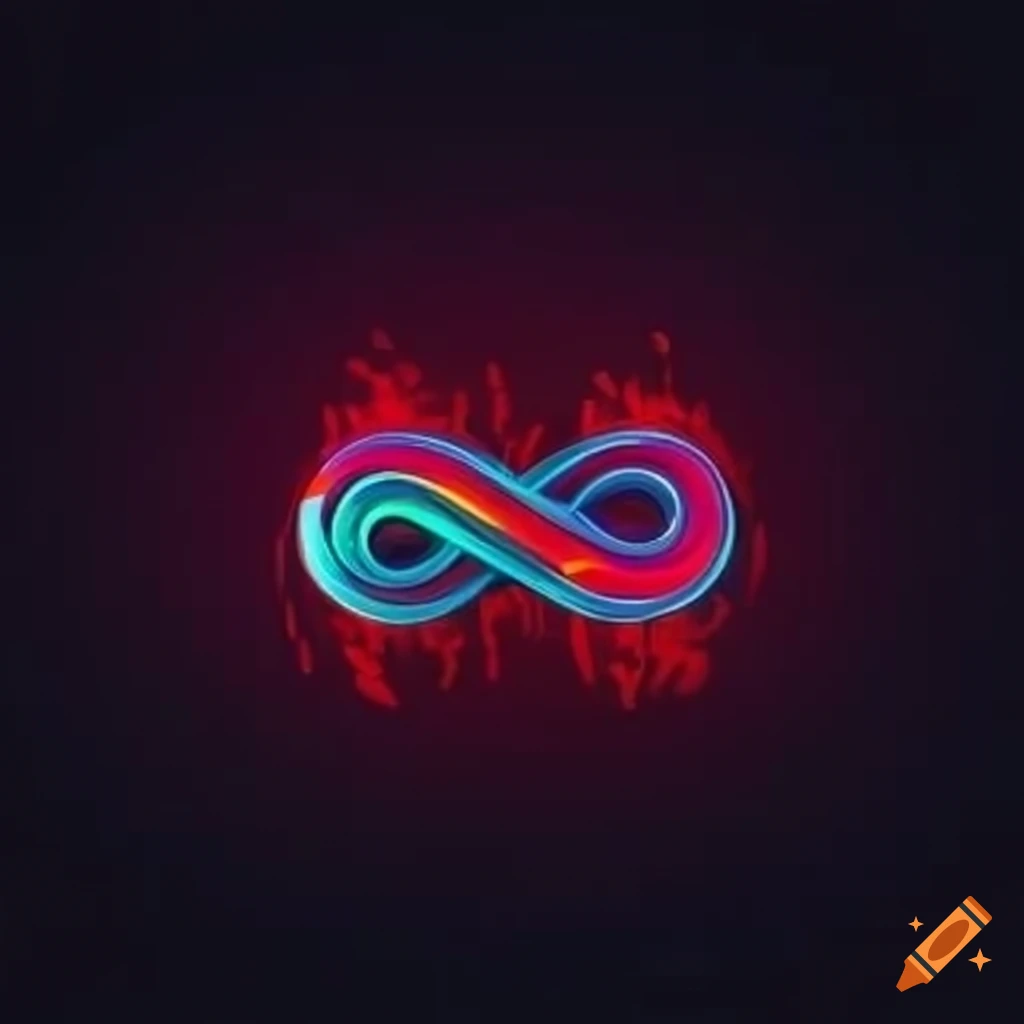 Gaming logo inspired by infinity symbol on Craiyon