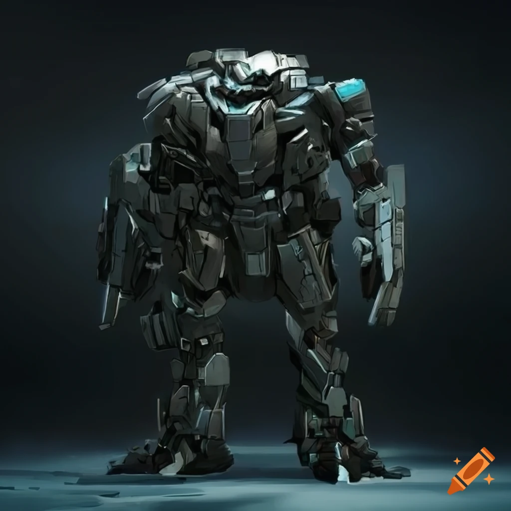 Sci-fi mecha robot on Craiyon