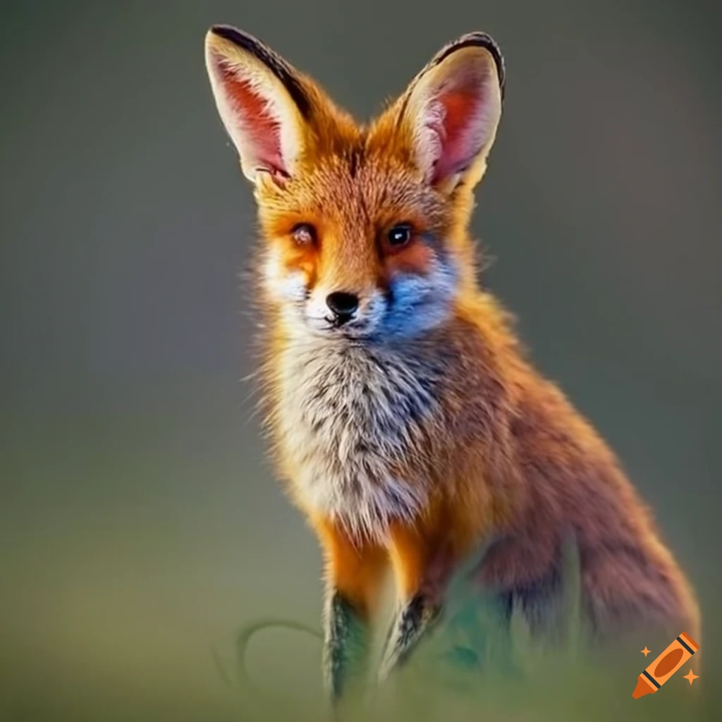 Fox and bunny hybrid animal on Craiyon