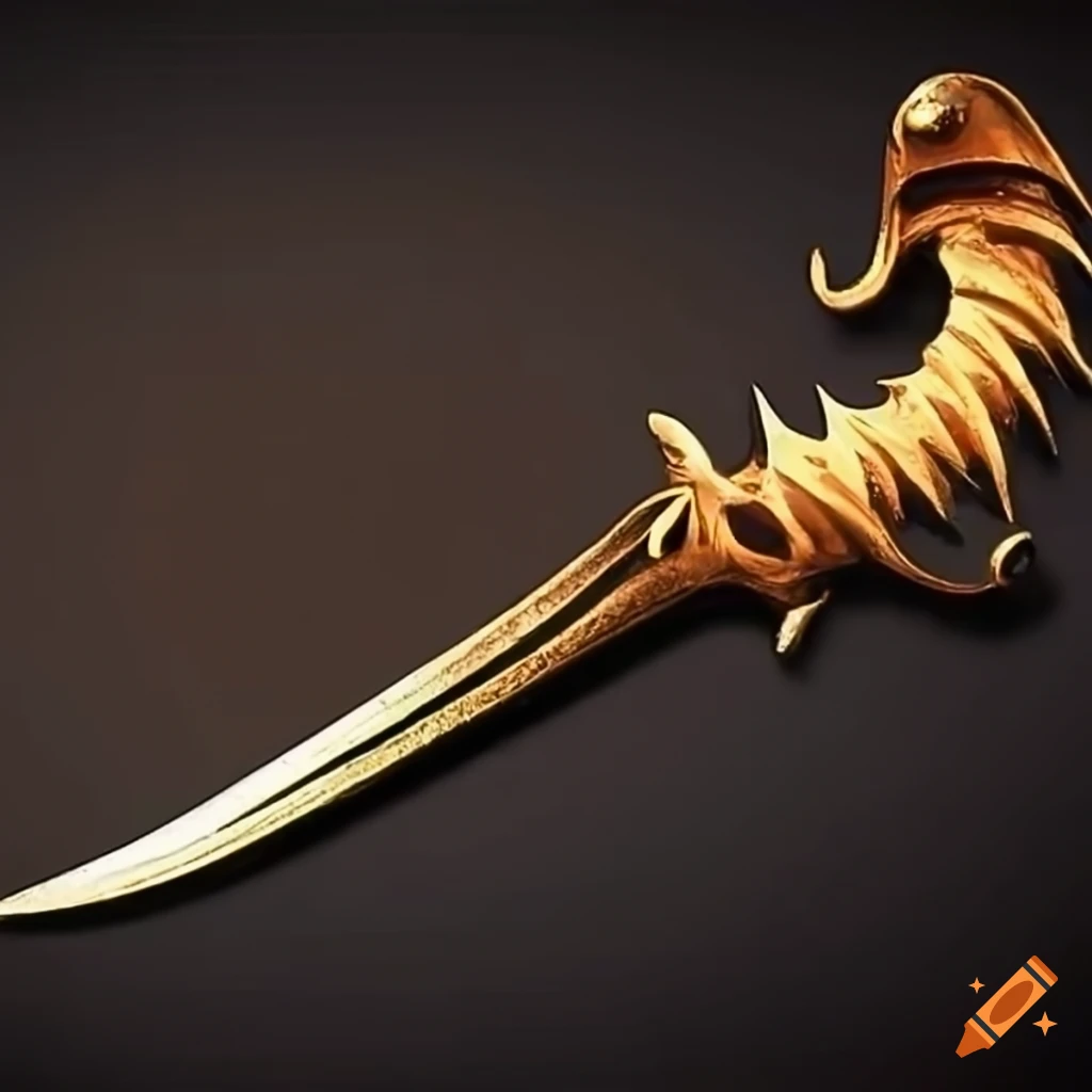 Gold dagger on Craiyon
