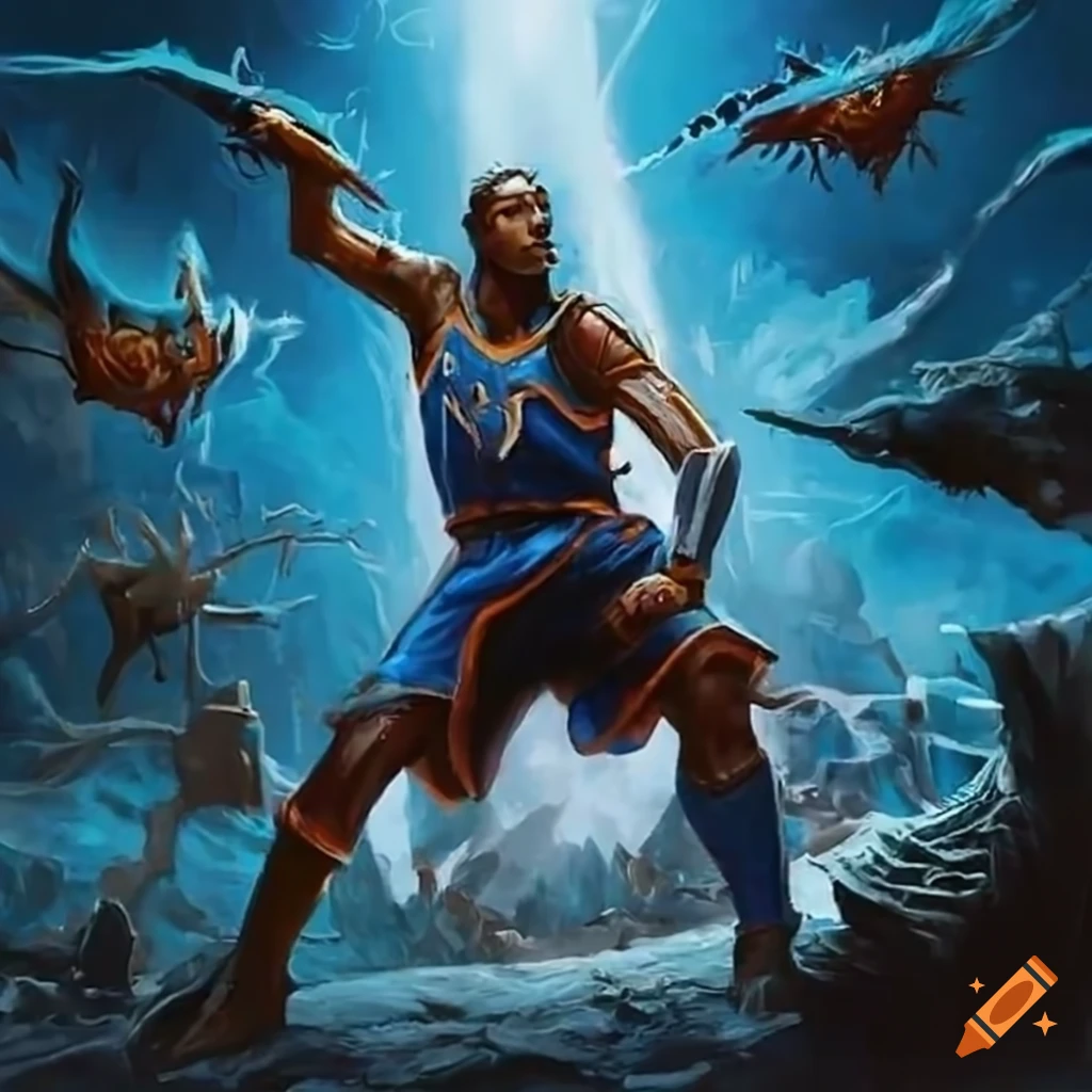 Oklahoma City Thunder Magic the Gathering on Craiyon