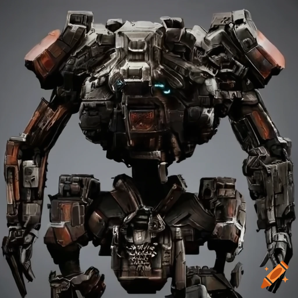 Pulp fiction mech on Craiyon