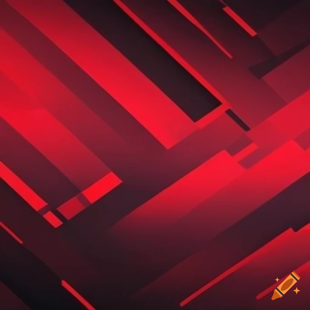 Cool red geometrical wallpaper on Craiyon