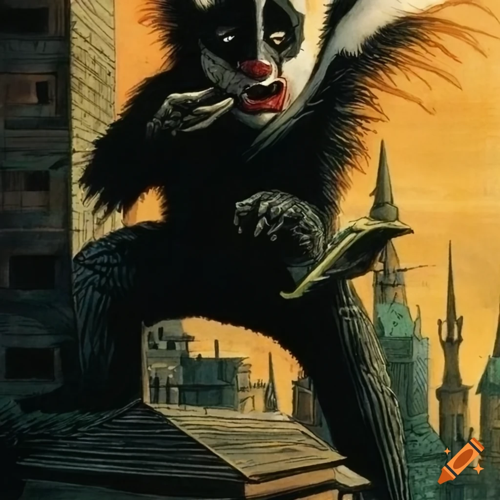 Skunk villain from Batman by MC Escher, James Gurney, and Norman ...