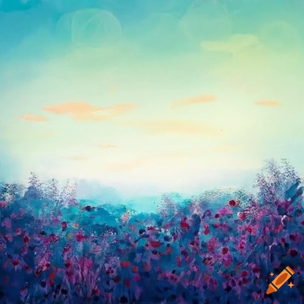 Abstract australian bush flowers landscape on Craiyon