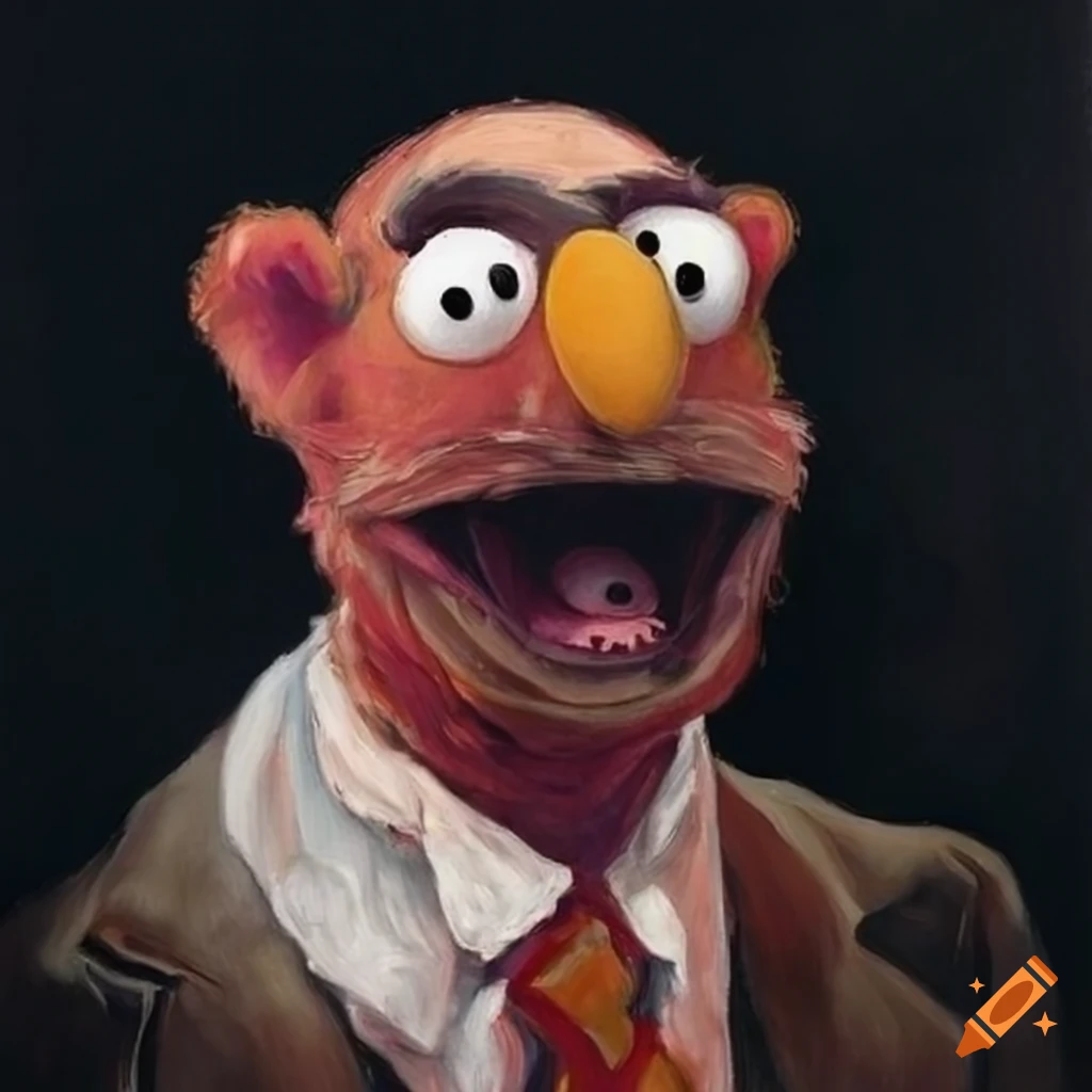 Artistic interpretation of the muppets by francis bacon on Craiyon