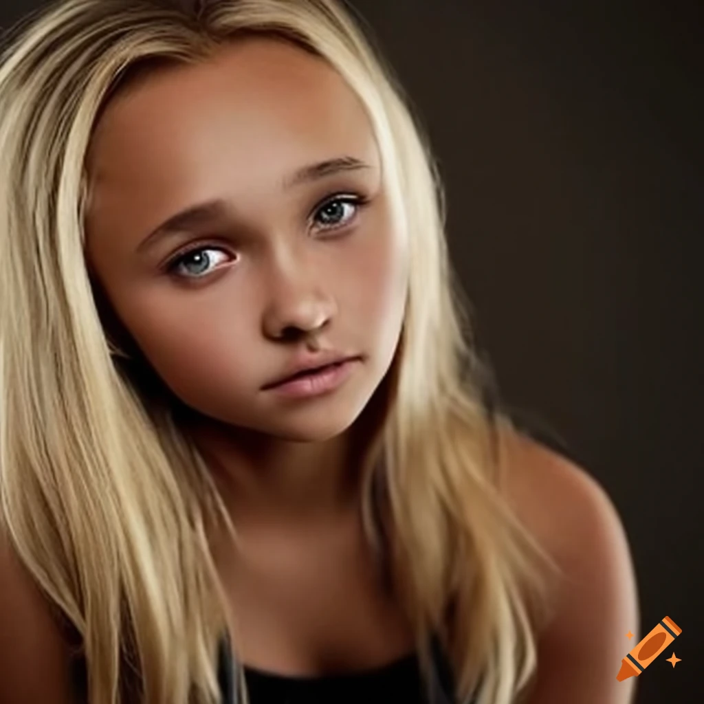 Precocious tween model hayden panettiere on Craiyon