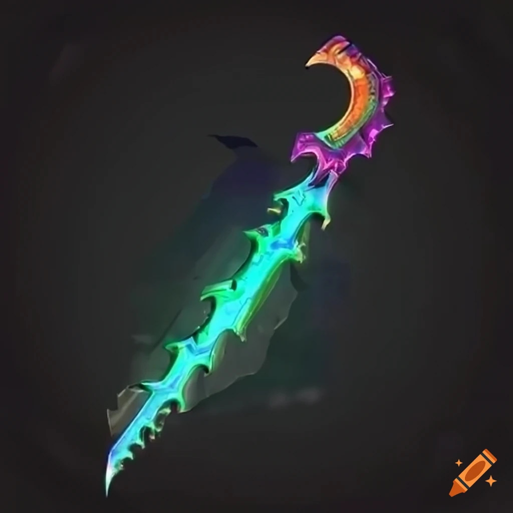 Otherworldly ranged weapon with a surreal and psychedelic design on Craiyon