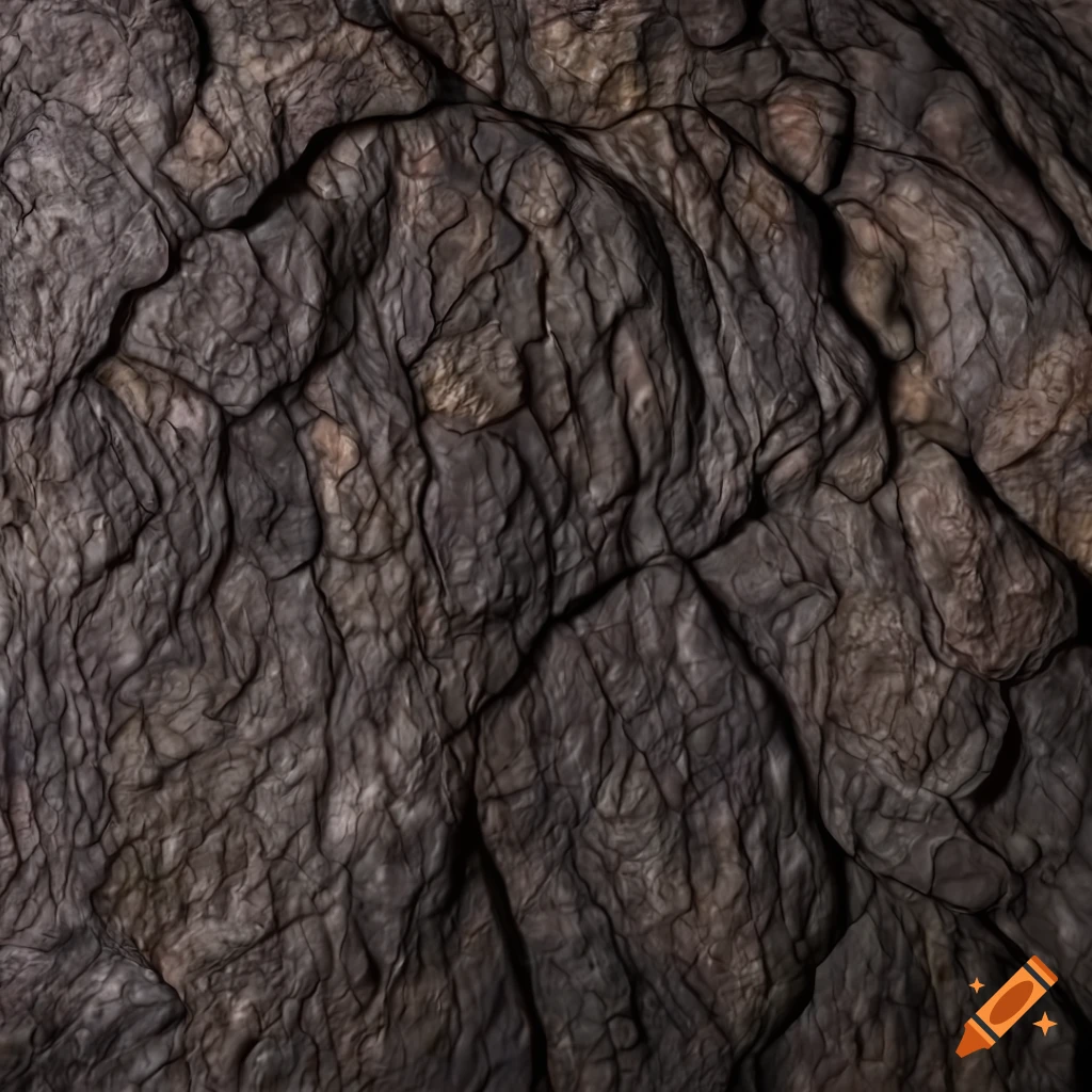 Smooth dark rock boulder texture on Craiyon
