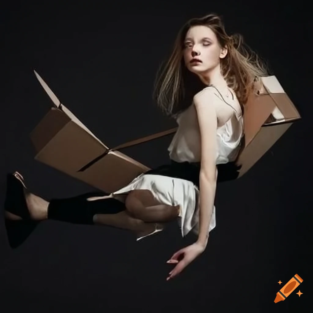 Flying box on Craiyon