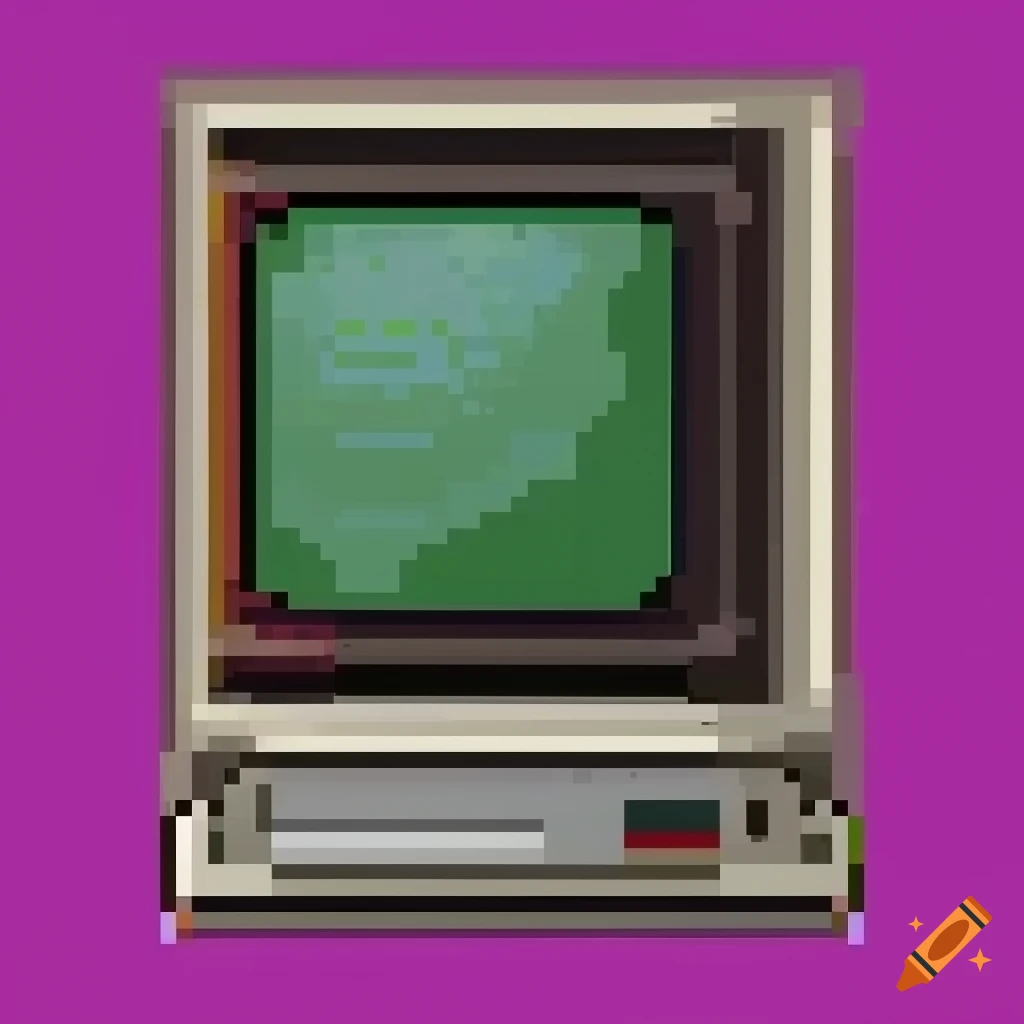 Pc-98 pixel art of uk daytime tv on Craiyon