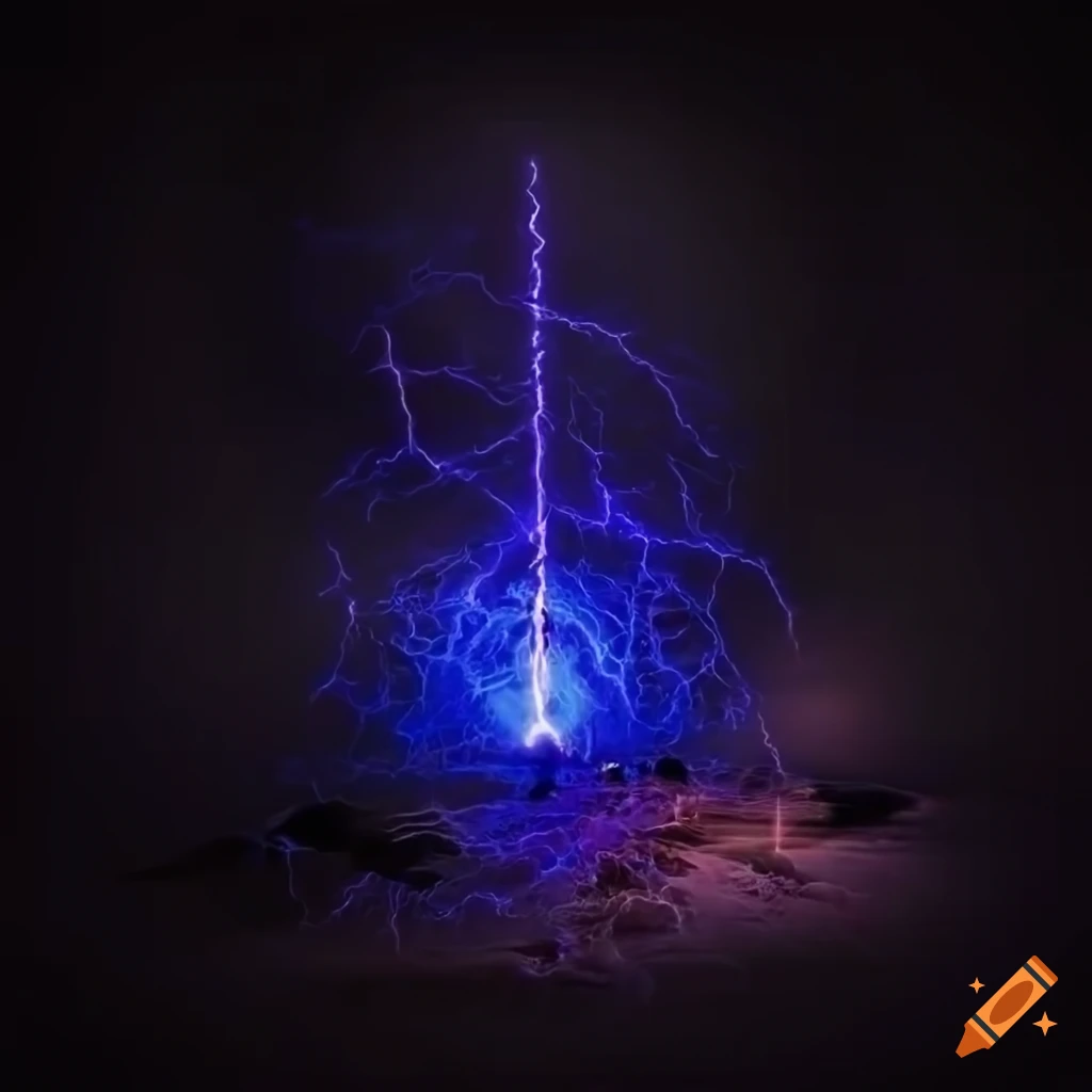 Mega portal made of ball lightning with stunning high definition and ...