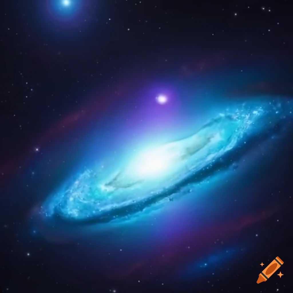 Powerful dark star in a futuristic galaxy on Craiyon