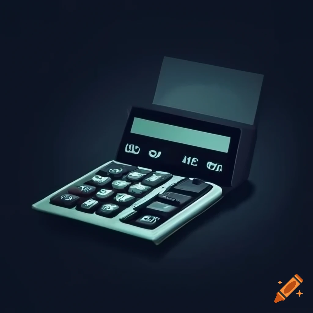 Calculator background on Craiyon