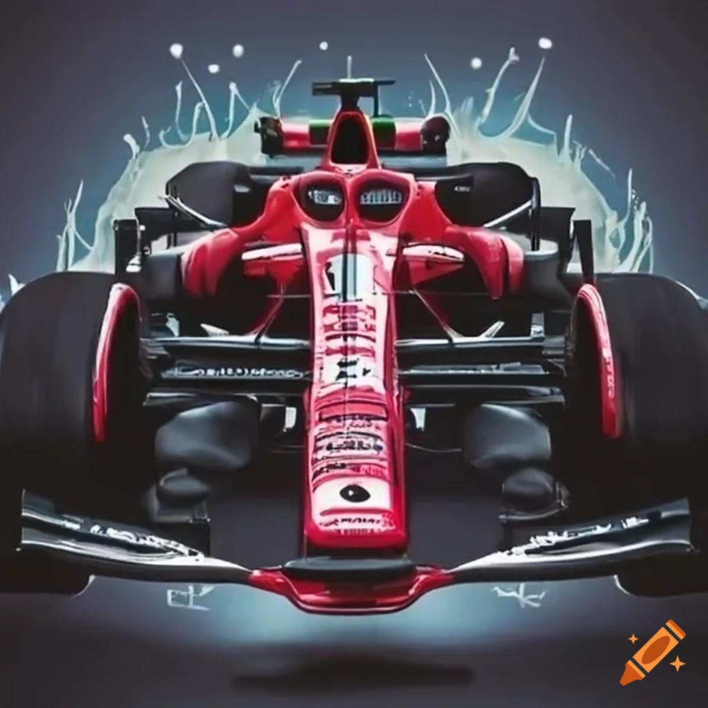 Formula 1 car design for a t-shirt on Craiyon