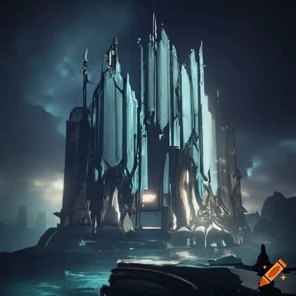 Orokin architecture from warframe video game on Craiyon
