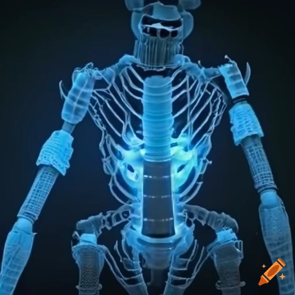 Glowing bioengineered biopunk on Craiyon