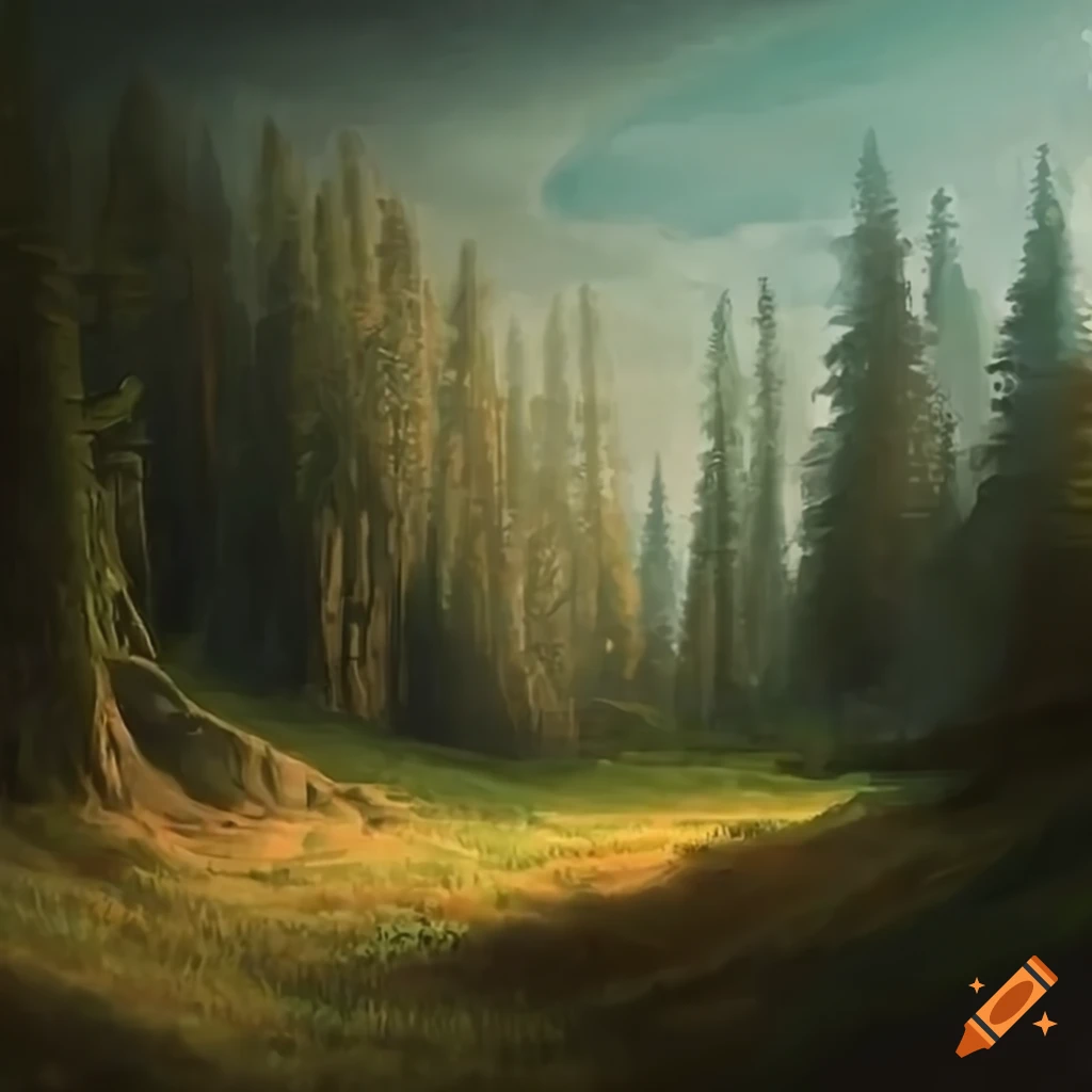 Realistic landscape portrait on Craiyon