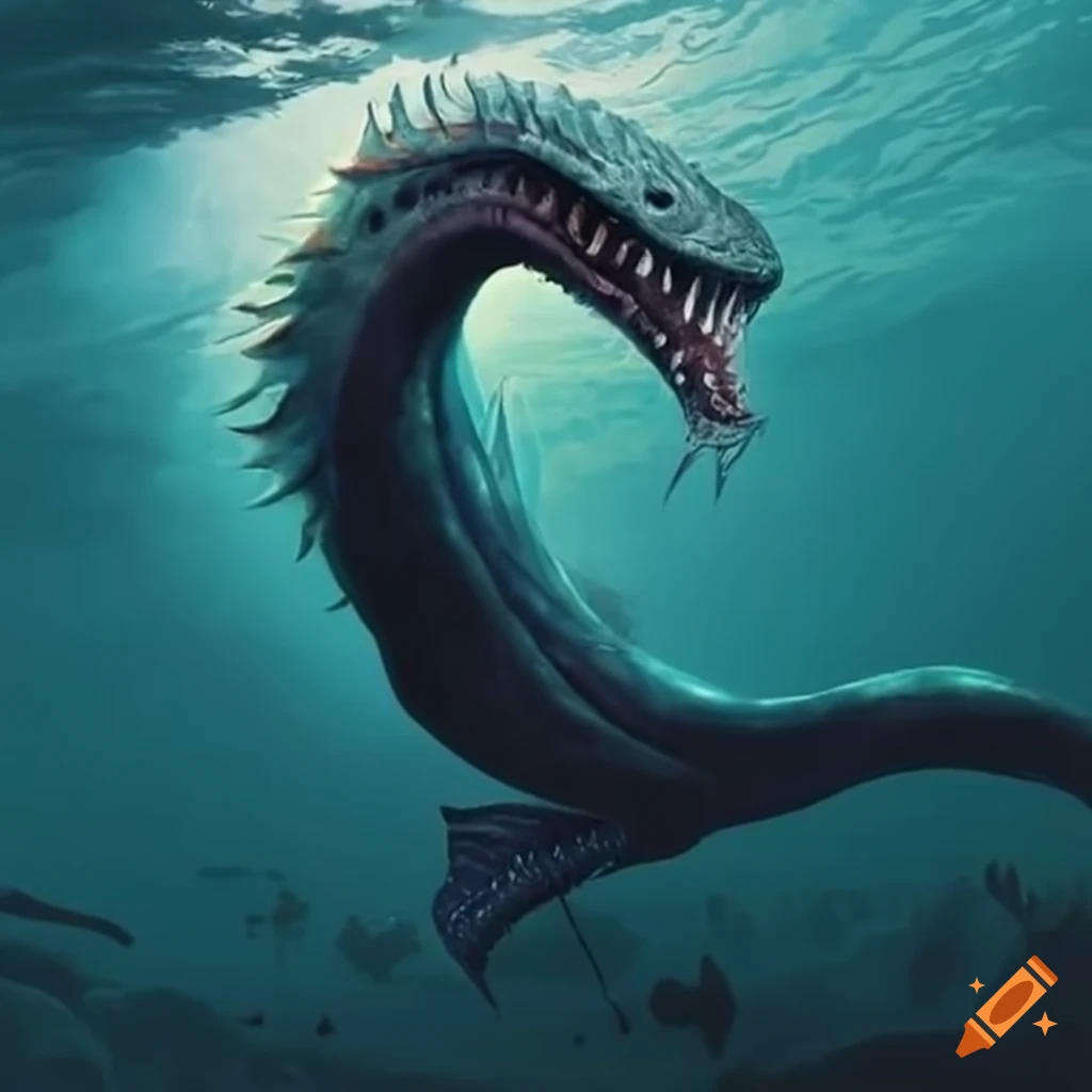 Sea monster on Craiyon