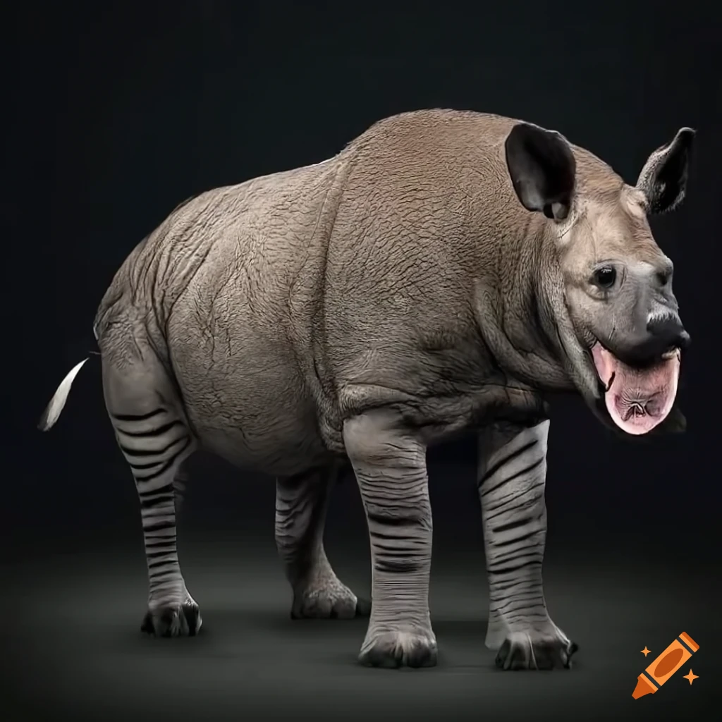 Entelodon prehistoric mammal in a wild Asian setting on Craiyon