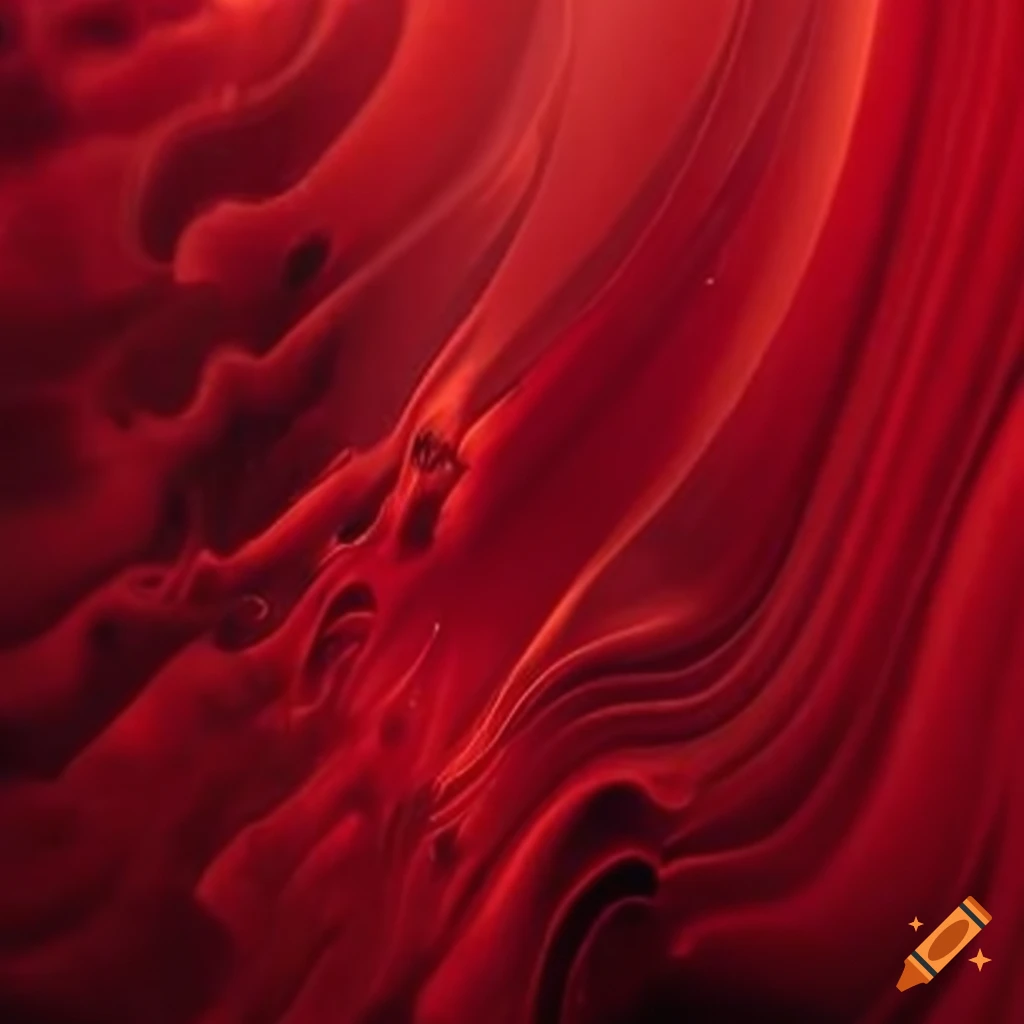 Vibrant red water on Craiyon