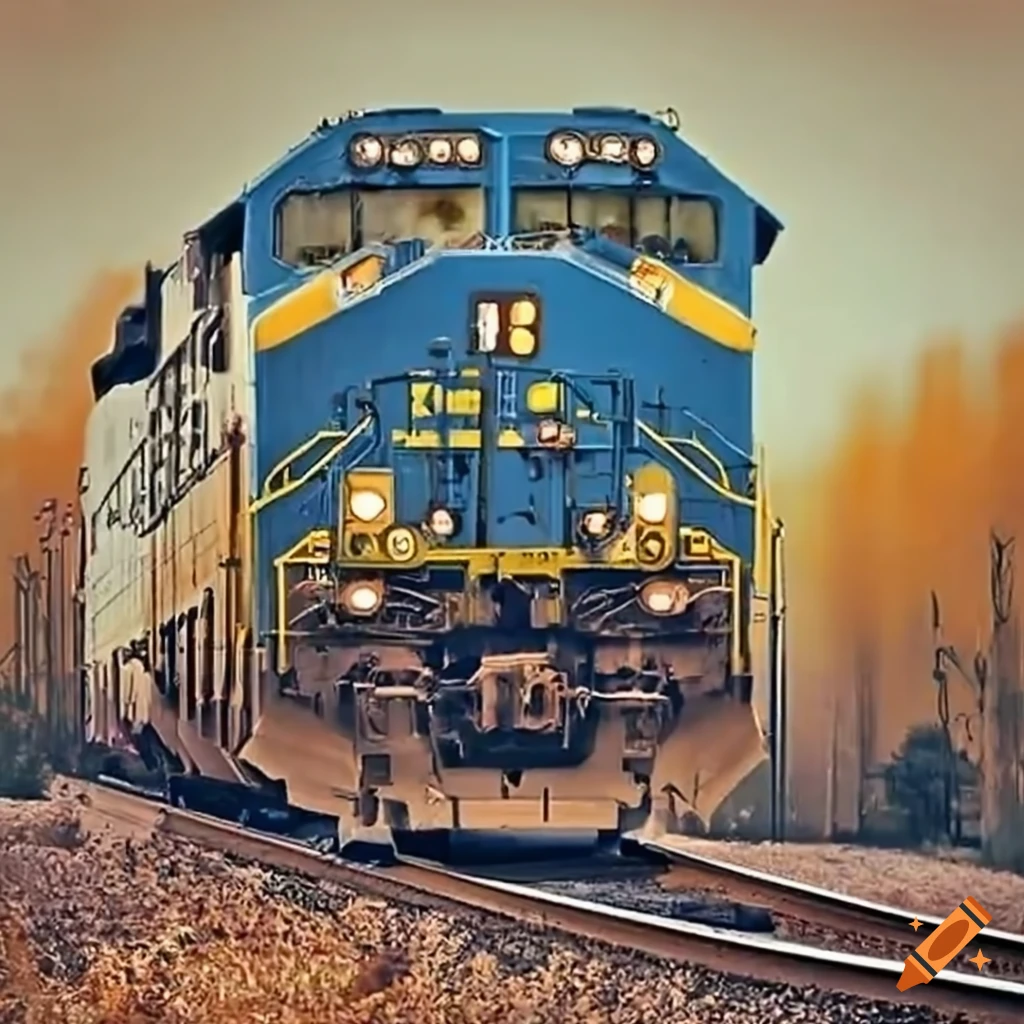 Csx train on Craiyon