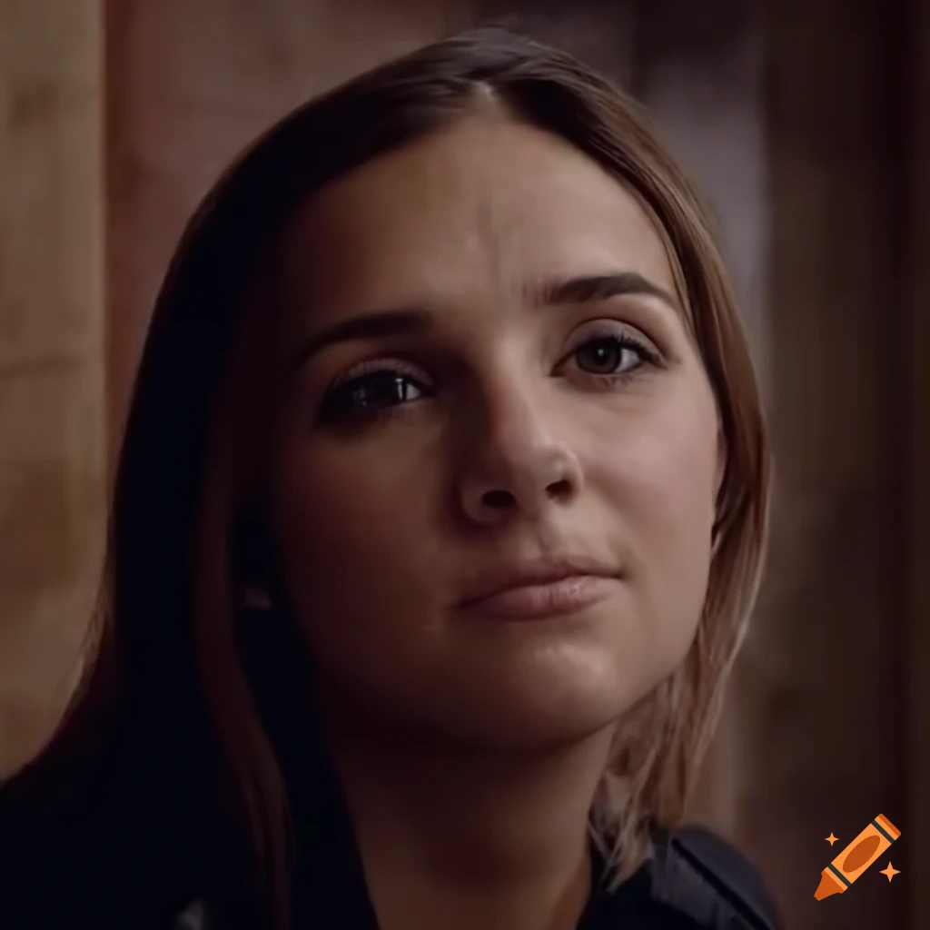 Close Up Shot Of Actress Addison Timlin In A Country Plaid Shirt And