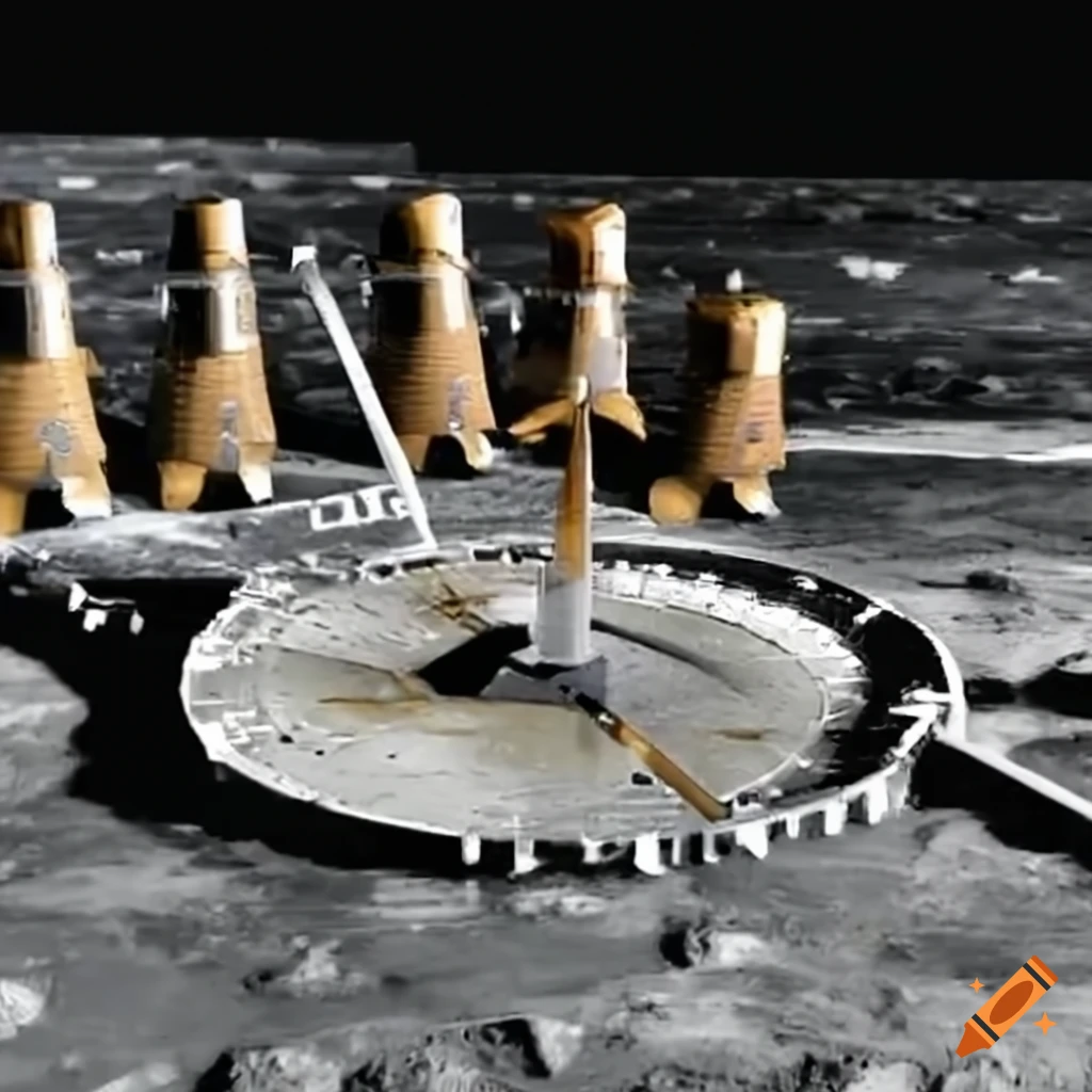 Lunar colony on Craiyon