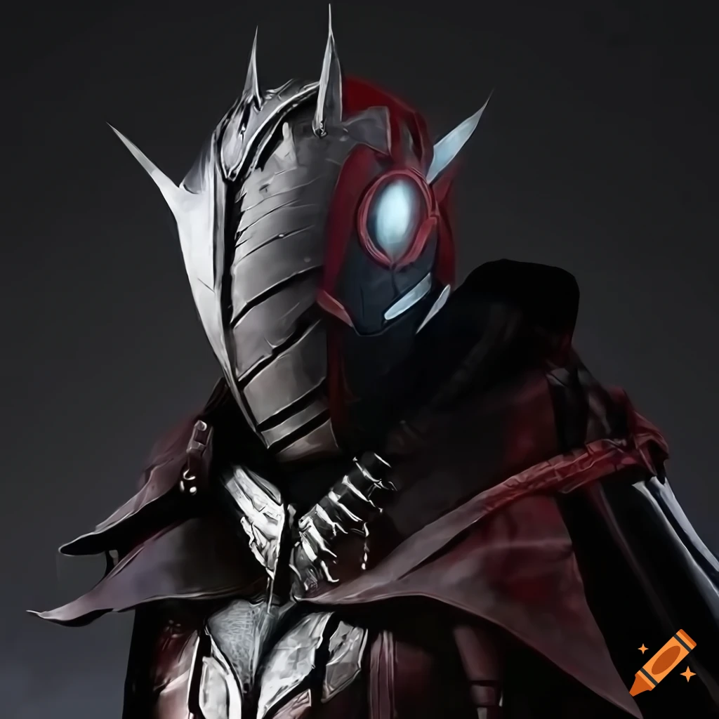 Medieval gothic style mithral armor full plate cloak on Craiyon