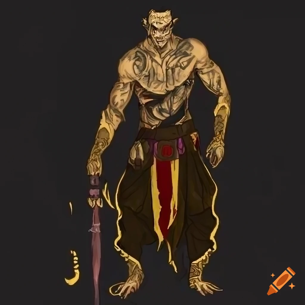 Githyanki male with black hair and sunken large eyes on Craiyon