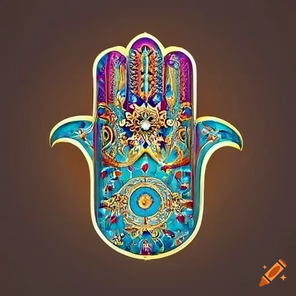 "hand of fatima" design on Craiyon