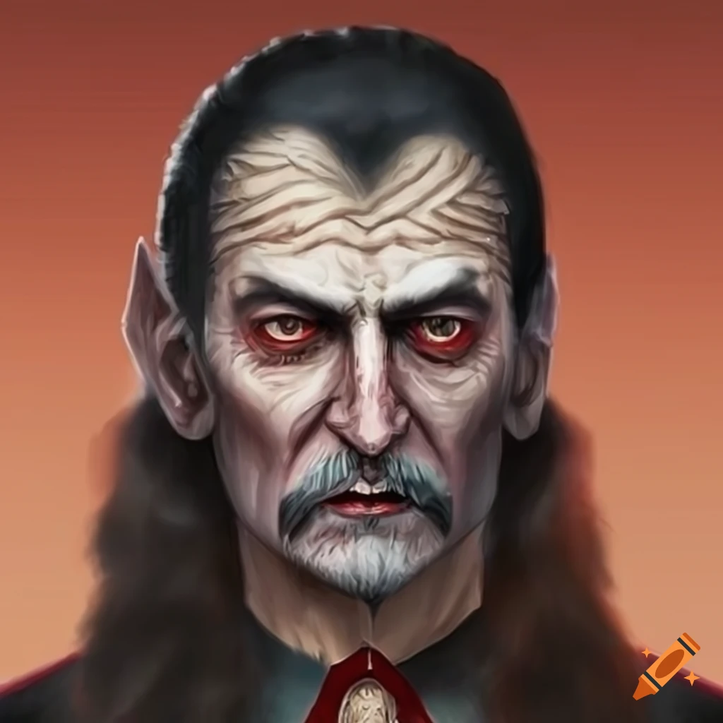 Realistic depiction of vlad dracula as a god on Craiyon