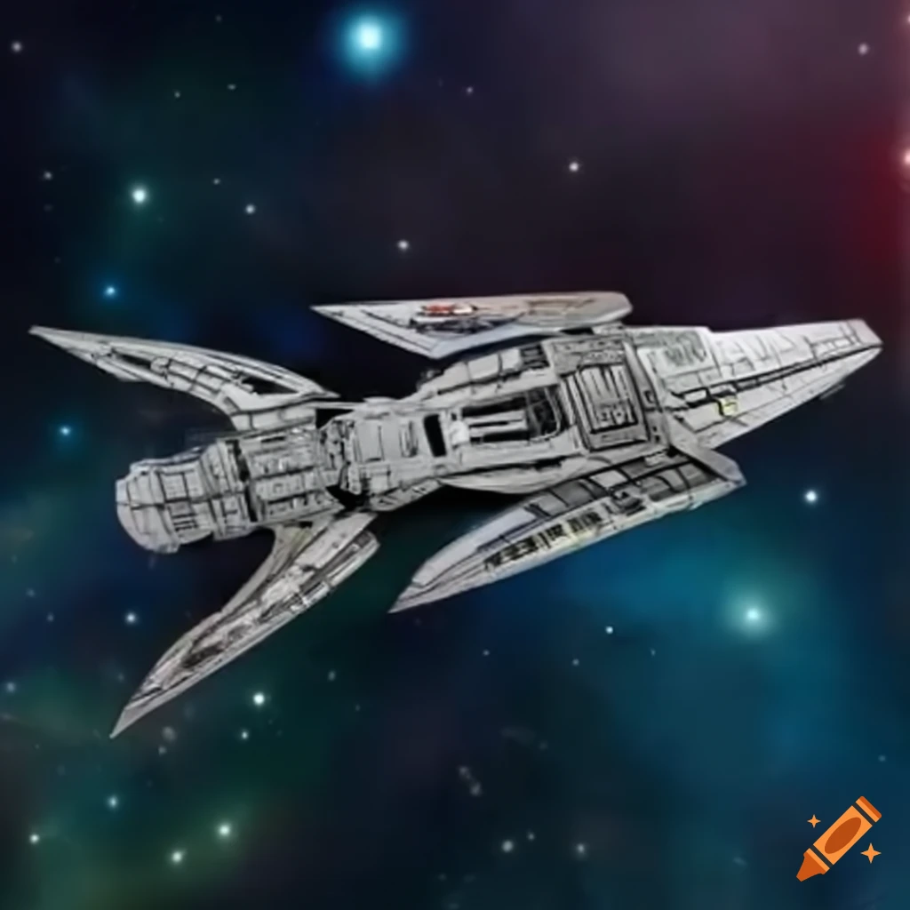 Bolian starship on Craiyon