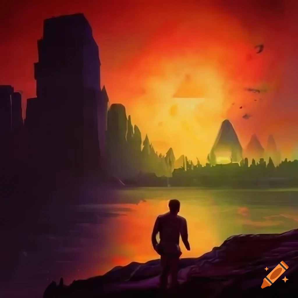 Atompunk sci-fi illustration inspired by the 1950s on Craiyon