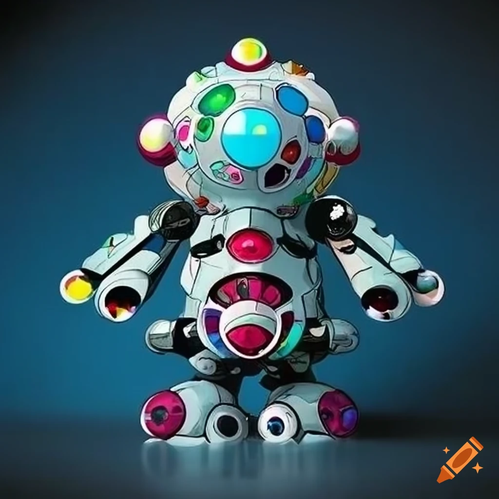 Rom spaceknight by takashi murakami on Craiyon