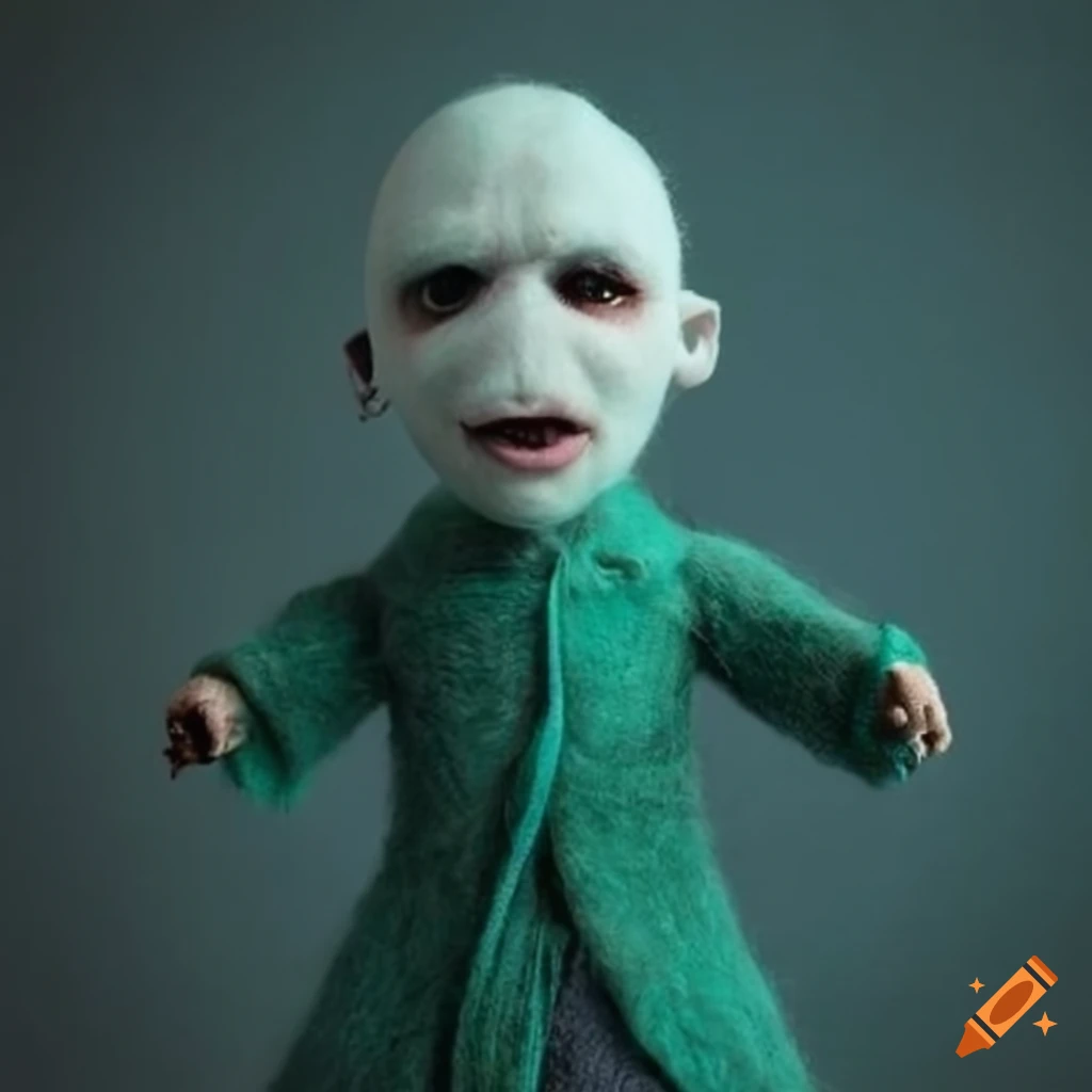 Felted Wool Voldemort Battling Harry Potter On Craiyon