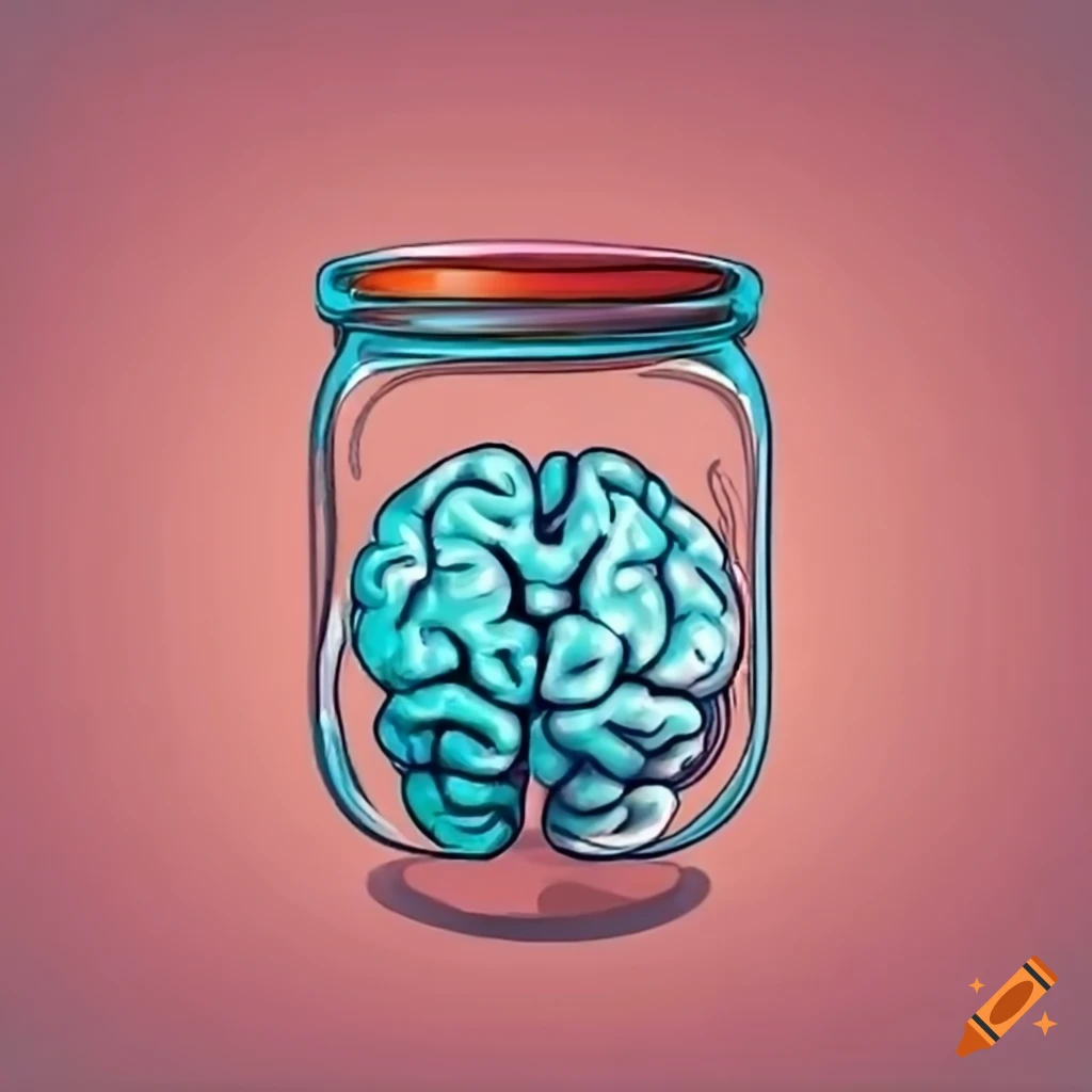 Brain in a jar on Craiyon