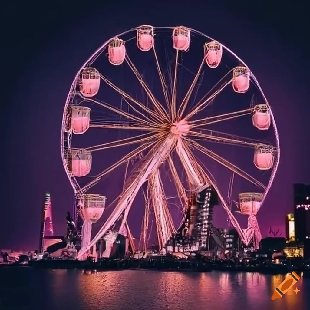 Ferris wheel at a lively event in times square, new york on Craiyon