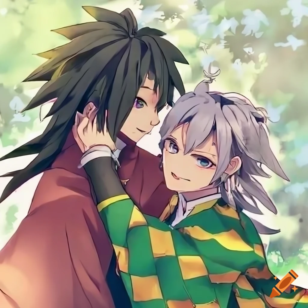 Giyuu and sanemi together on Craiyon