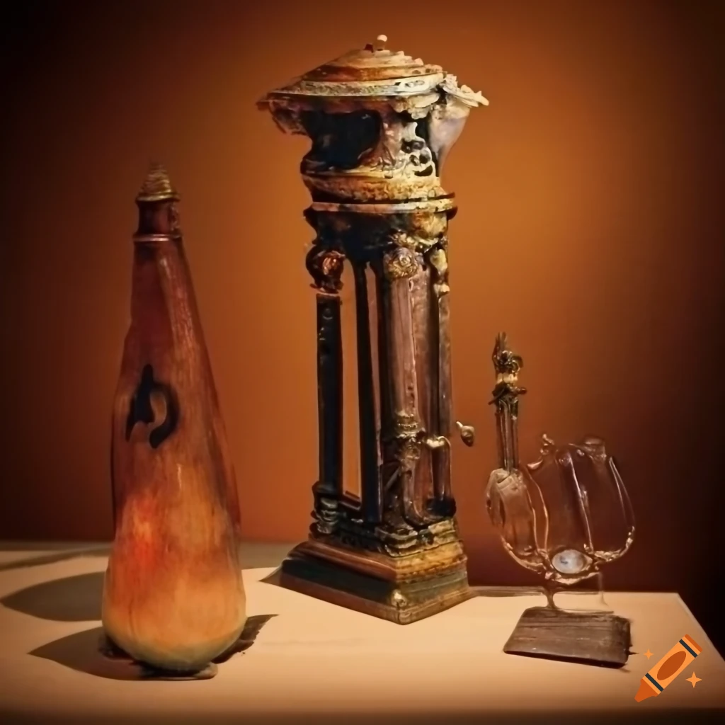 Antique items collection on Craiyon