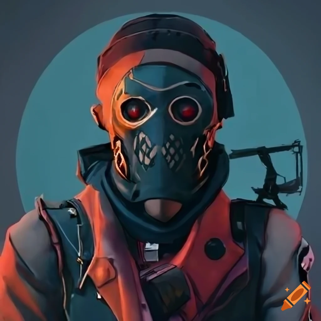 Deathloop oc boy with mask on Craiyon