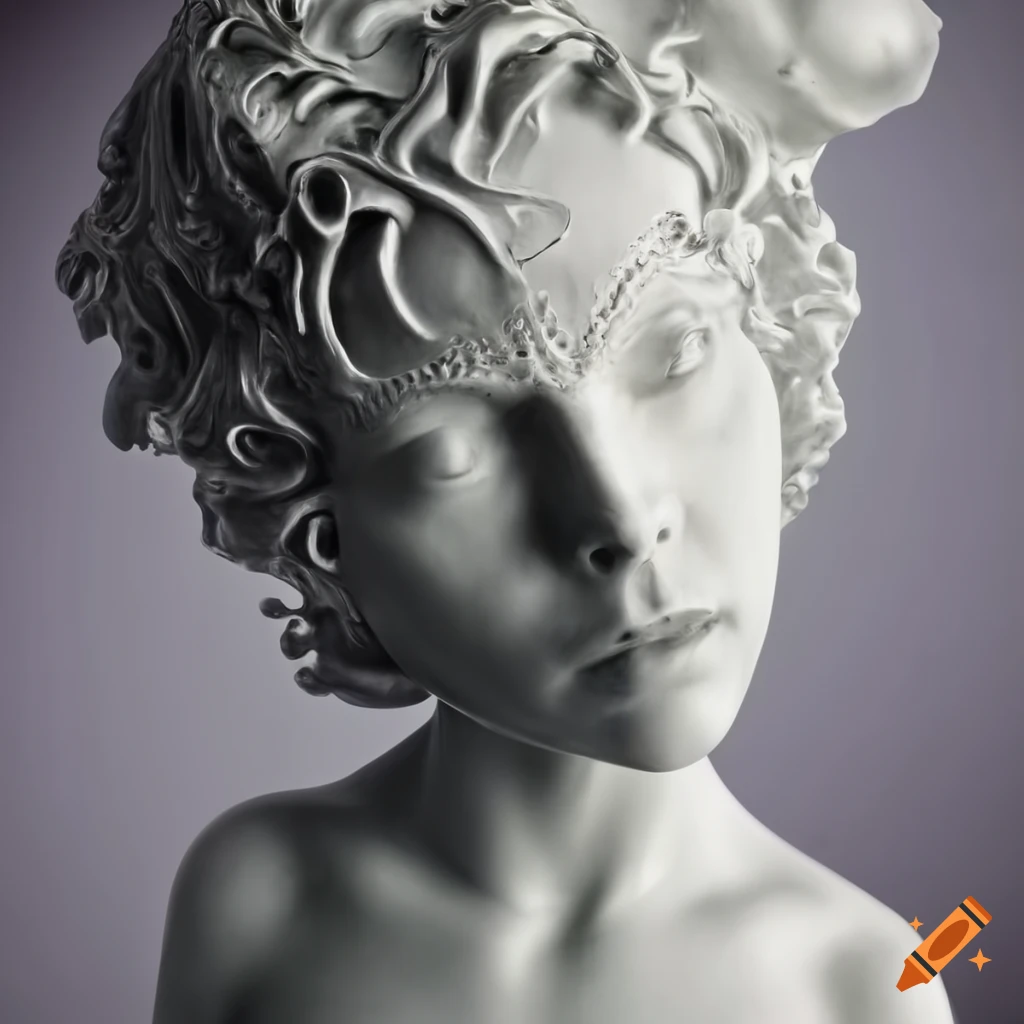 Birth of venus sculpture by giger on Craiyon