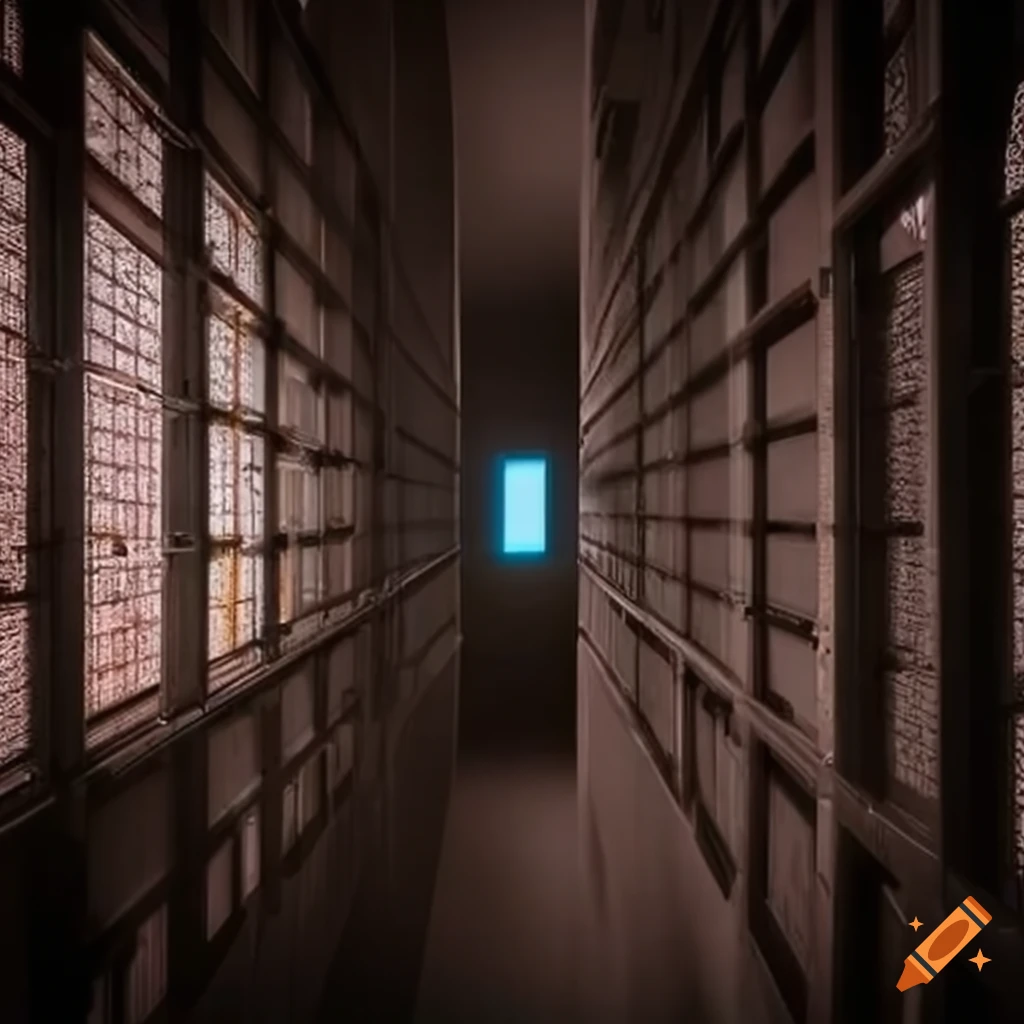 Futuristic sci-fi prison cell with a view of outer space on Craiyon